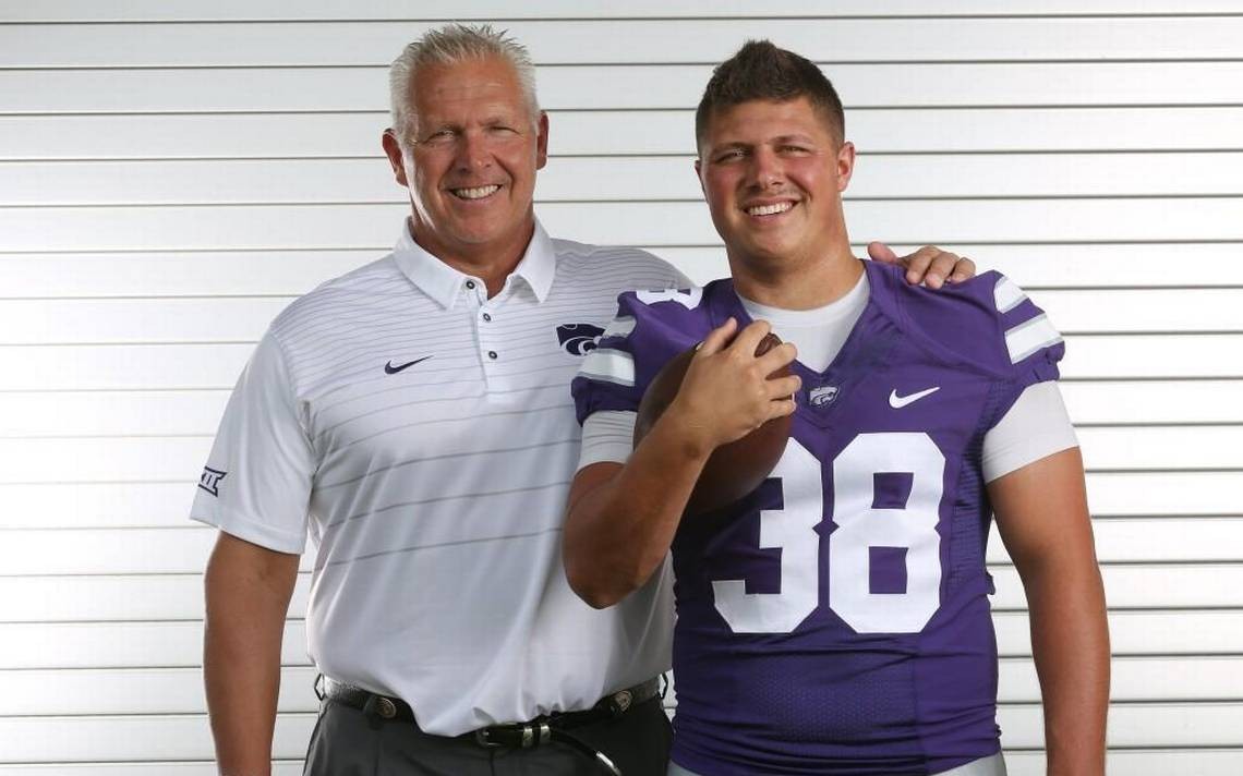 K-State fullback Winston Dimel thrives under demanding father, his coach