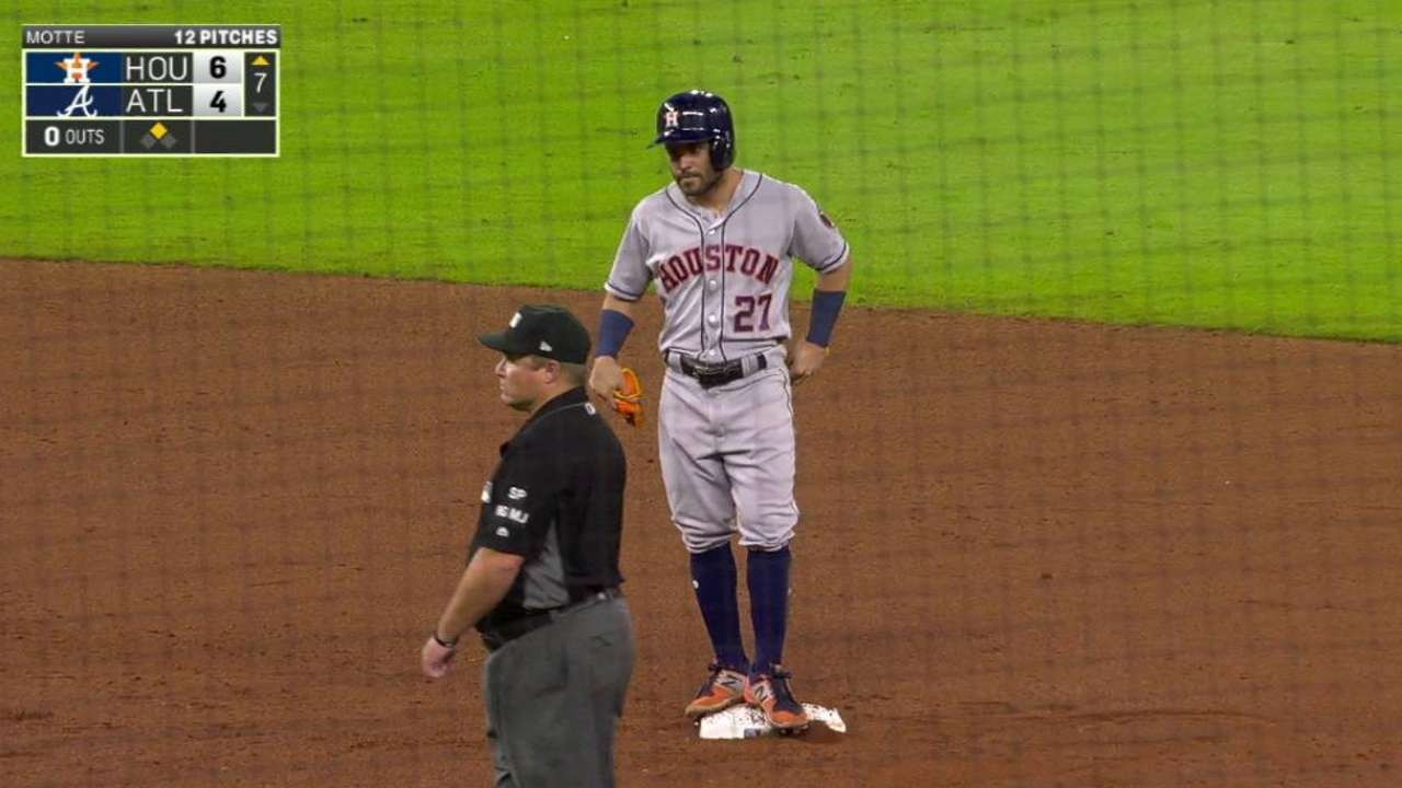 Heavy hitters: Astros down Braves with 2Bs