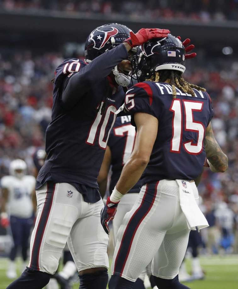 Texans' Will Fuller scores twice in first game back