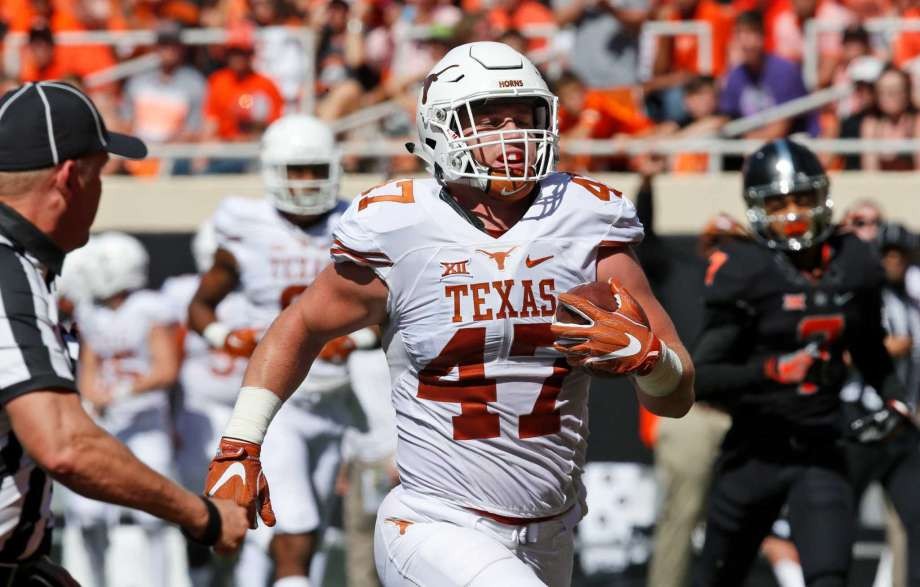 Texas TE Andrew Beck visiting Vikings