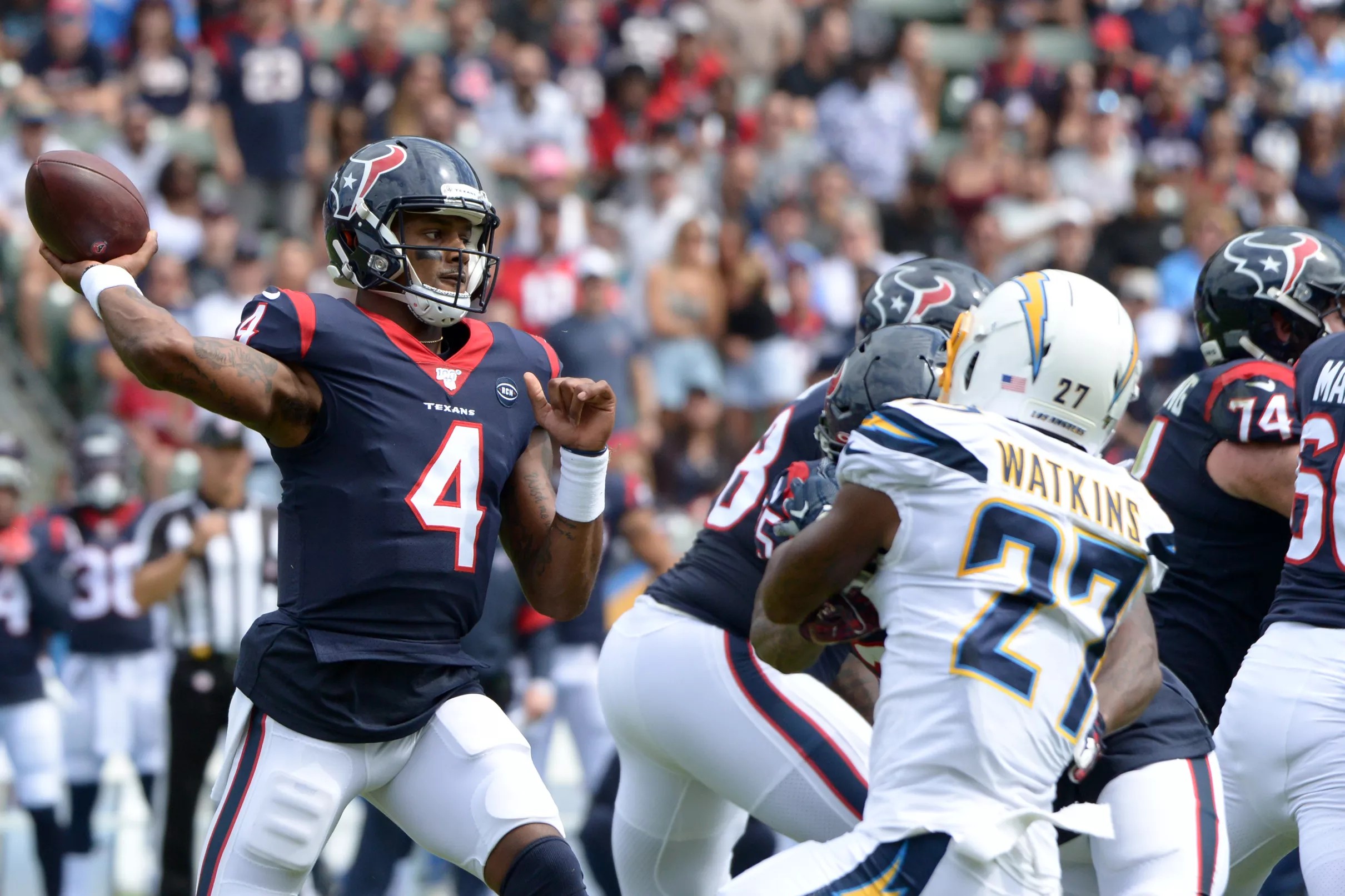 Final Score: Texans 27 , Chargers 20