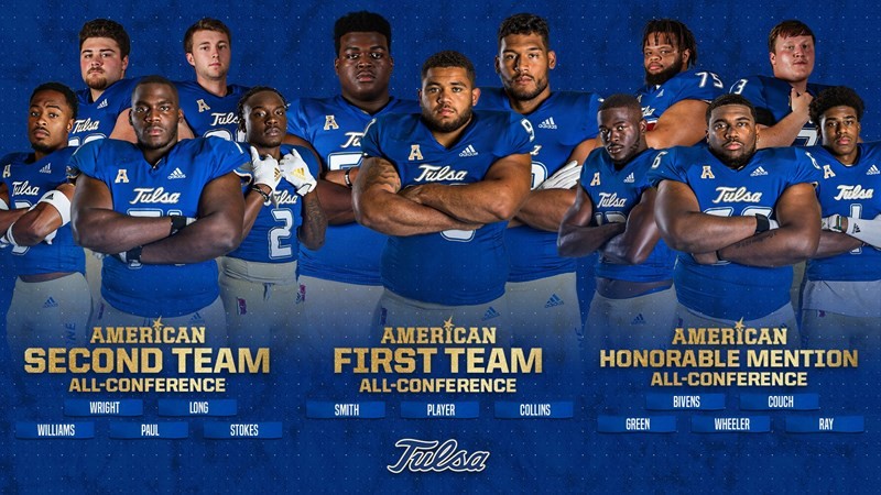 Thirteen Tulsa Football Players Earn American Athletic Conference ...