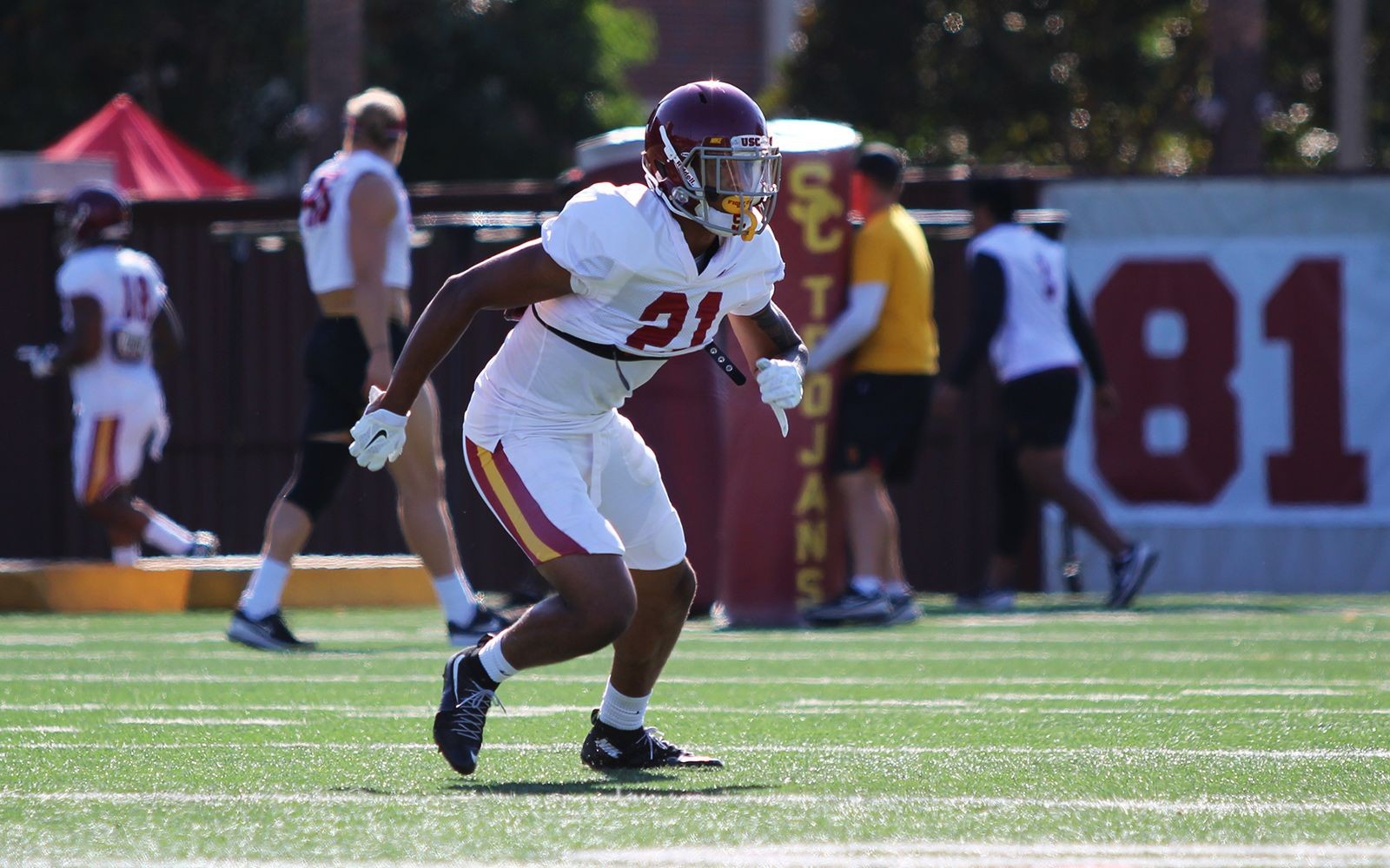 USC football practice notes: Back in full pads and back to live ...