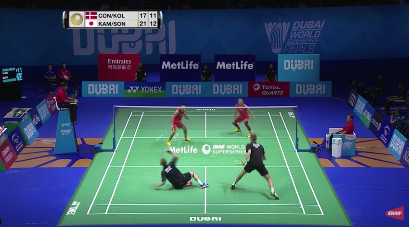 This outrageous badminton rally is the sports highlight of the day