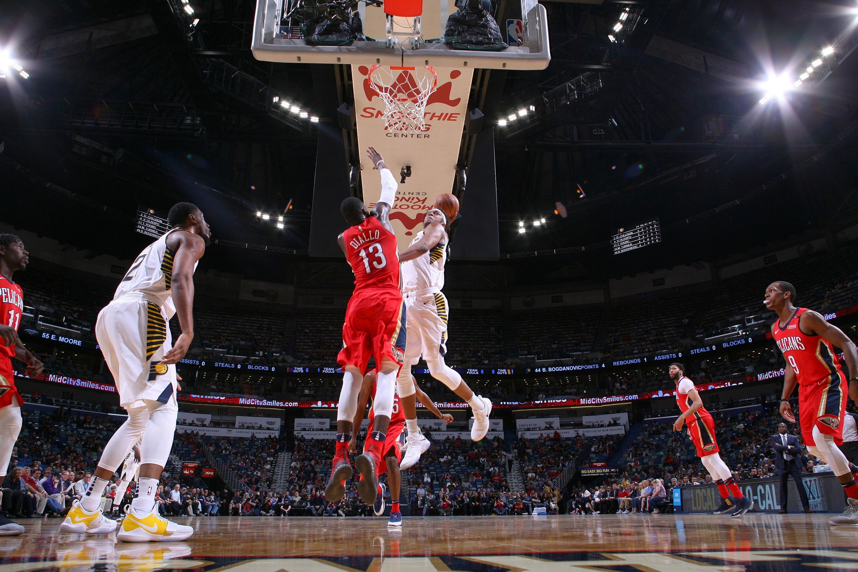 Myles Turner throws down the most violent dunk of his career