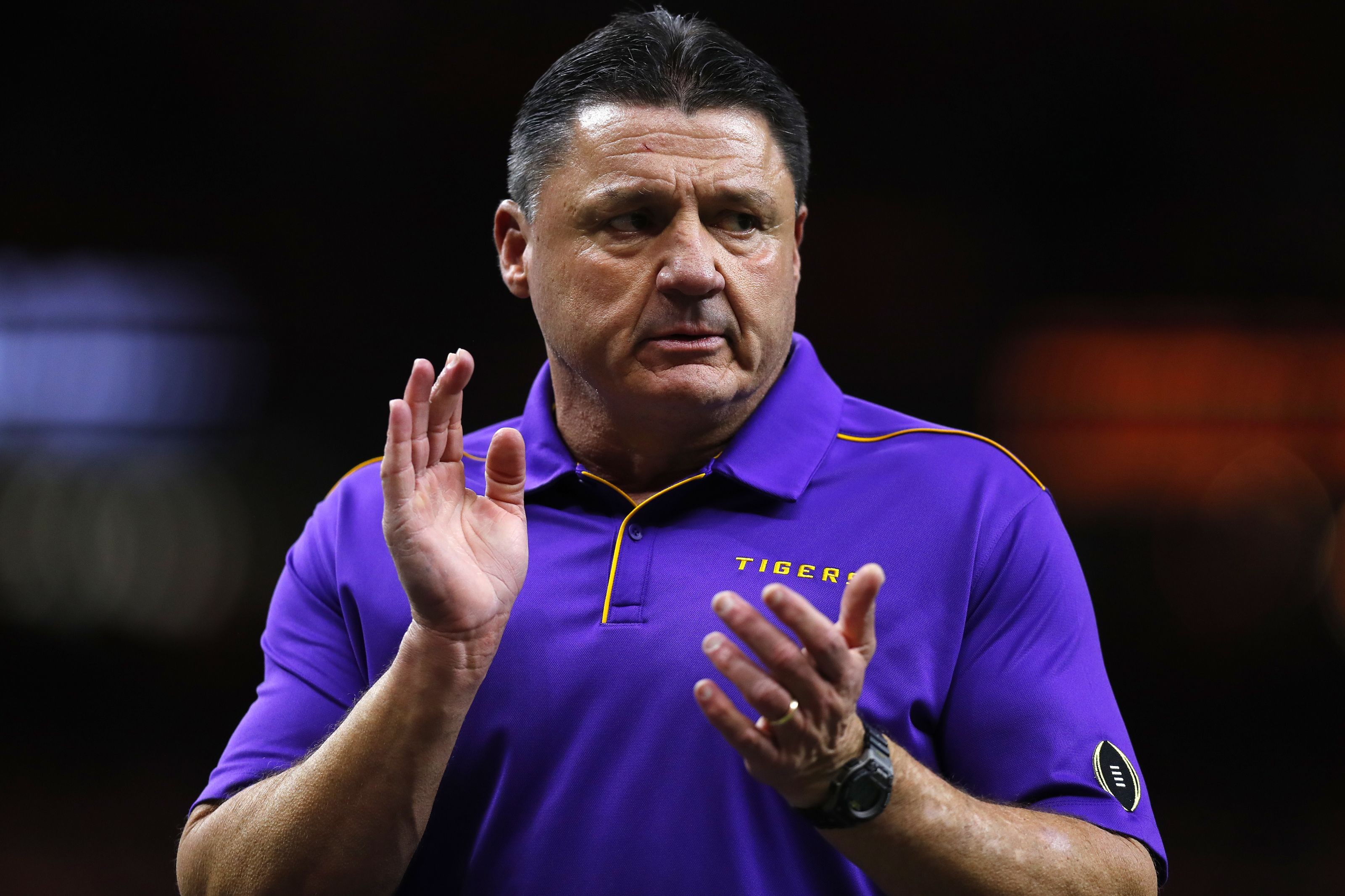 LSU Football: Ed Orgeron got way too hype before the championship game