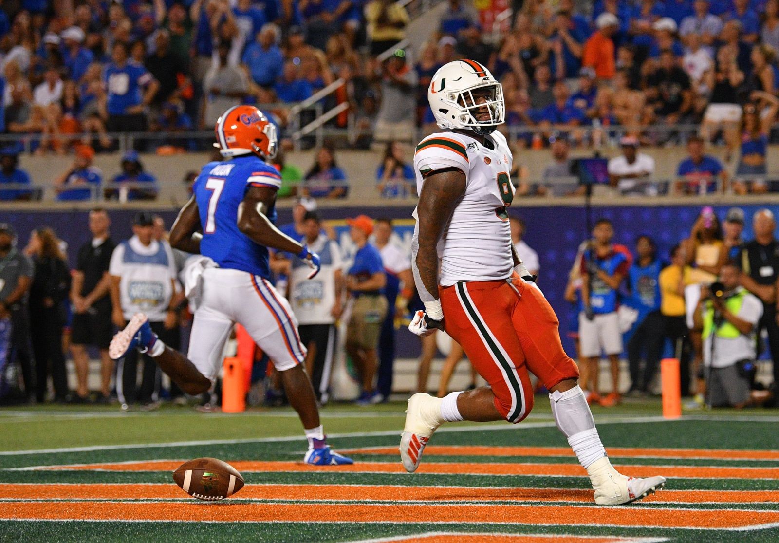 Miami football TE Brevin Jordan left off mid-season All-America teams