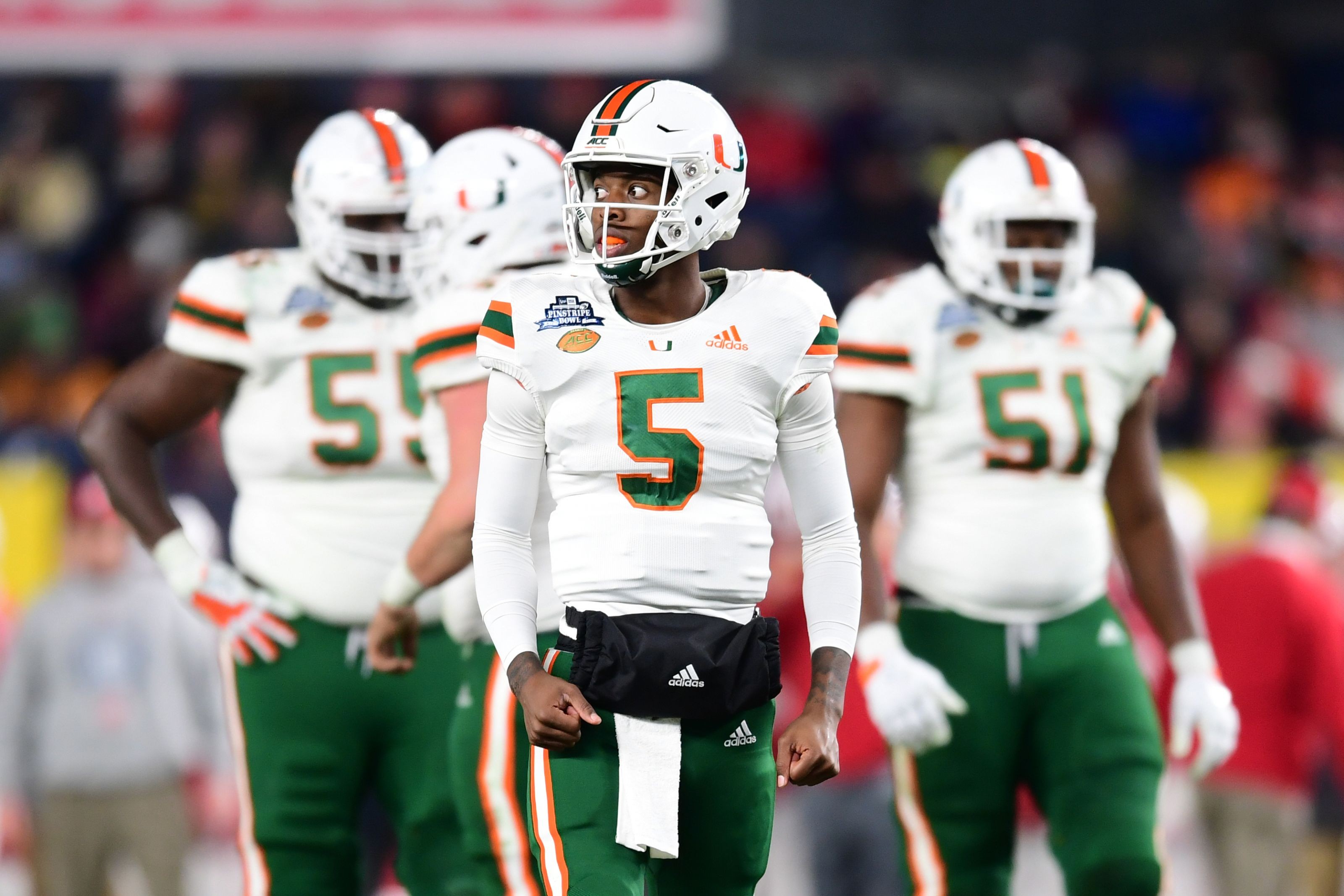 Miami football lists Martell and Perry as co-backups vs Florida