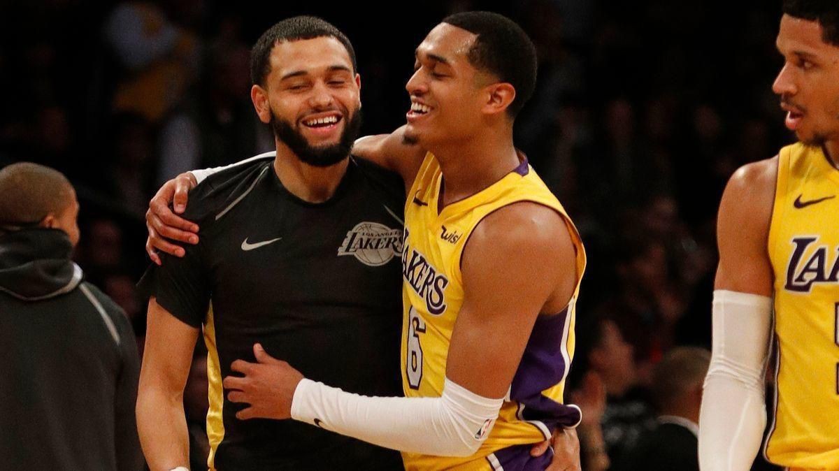 Lakers' Tyler Ennis returns home to Toronto, with Jordan Clarkson by ...