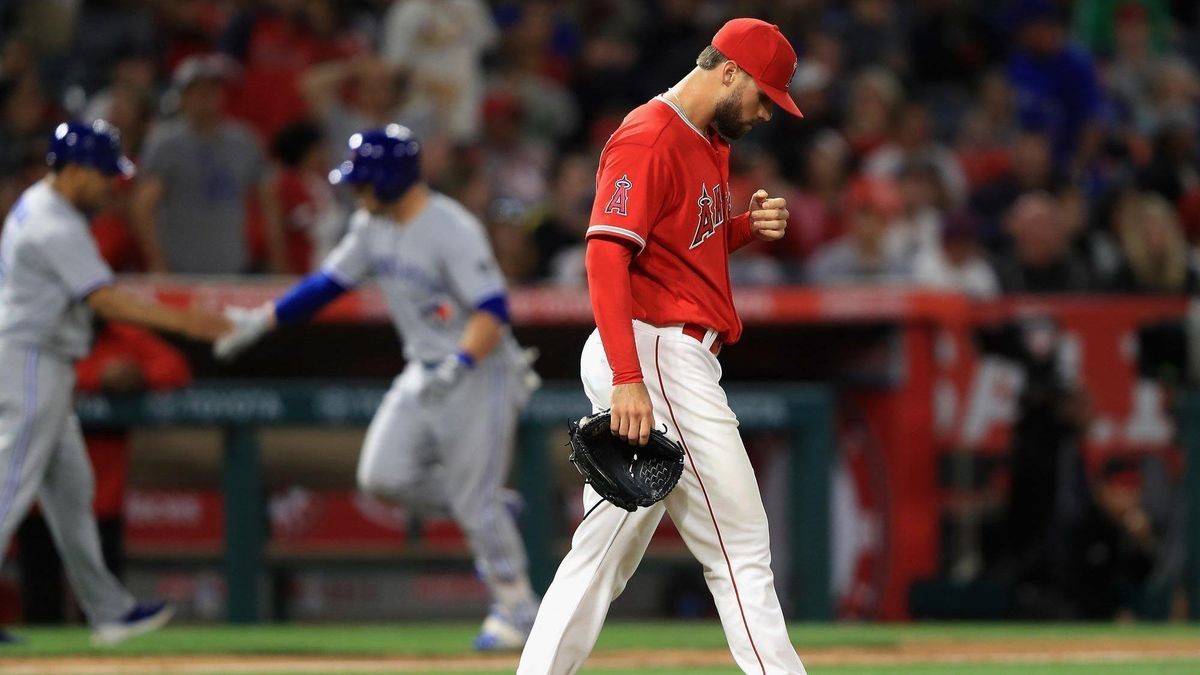 Angels' Justin Anderson unable to close out Blue Jays