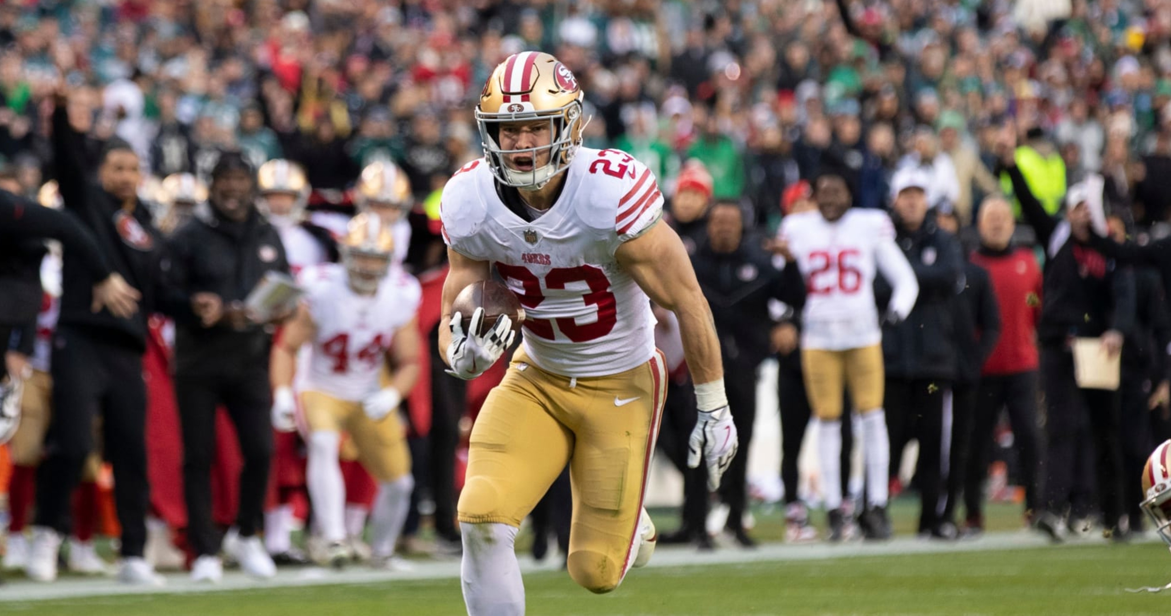 49ers' Christian McCaffrey Hopes Eagles and Chiefs Both Lose in Super ...
