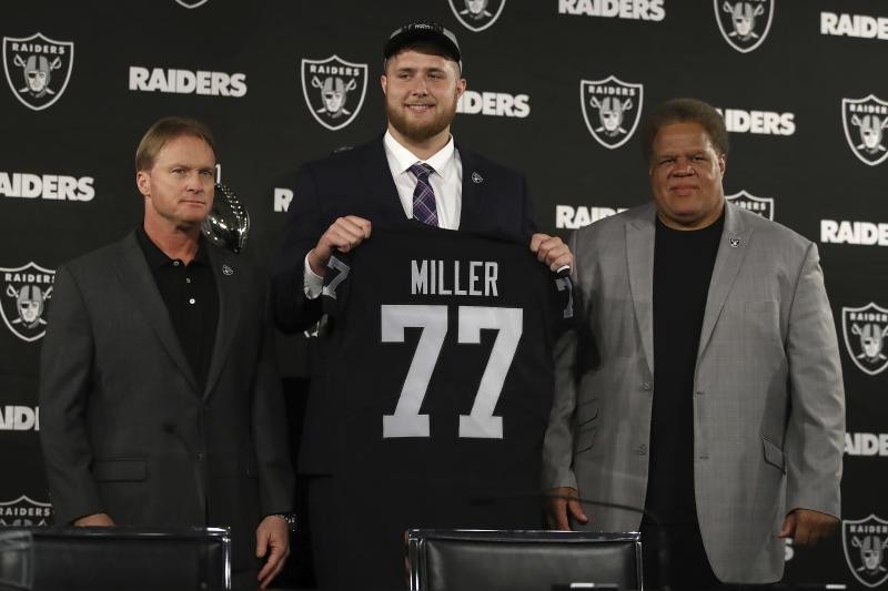 Kolton Miller, Raiders Agree to 4-Year Rookie Contract
