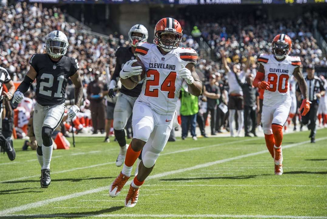Five Reasons Browns Rookie Back Nick Chubb Should Start Over Veteran ...