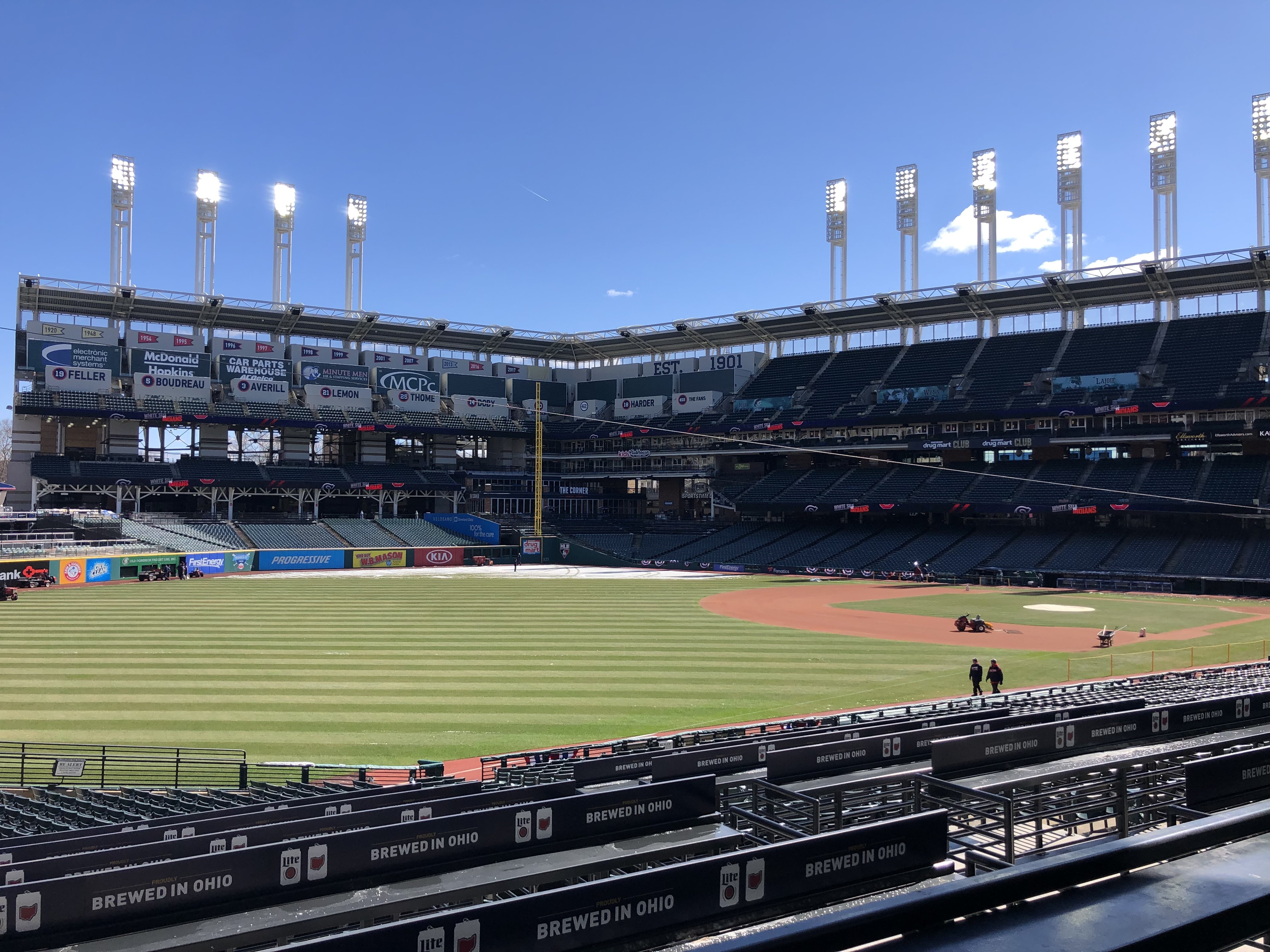 Opening Day at Progressive Field as the Indians Host the White Sox, The ...