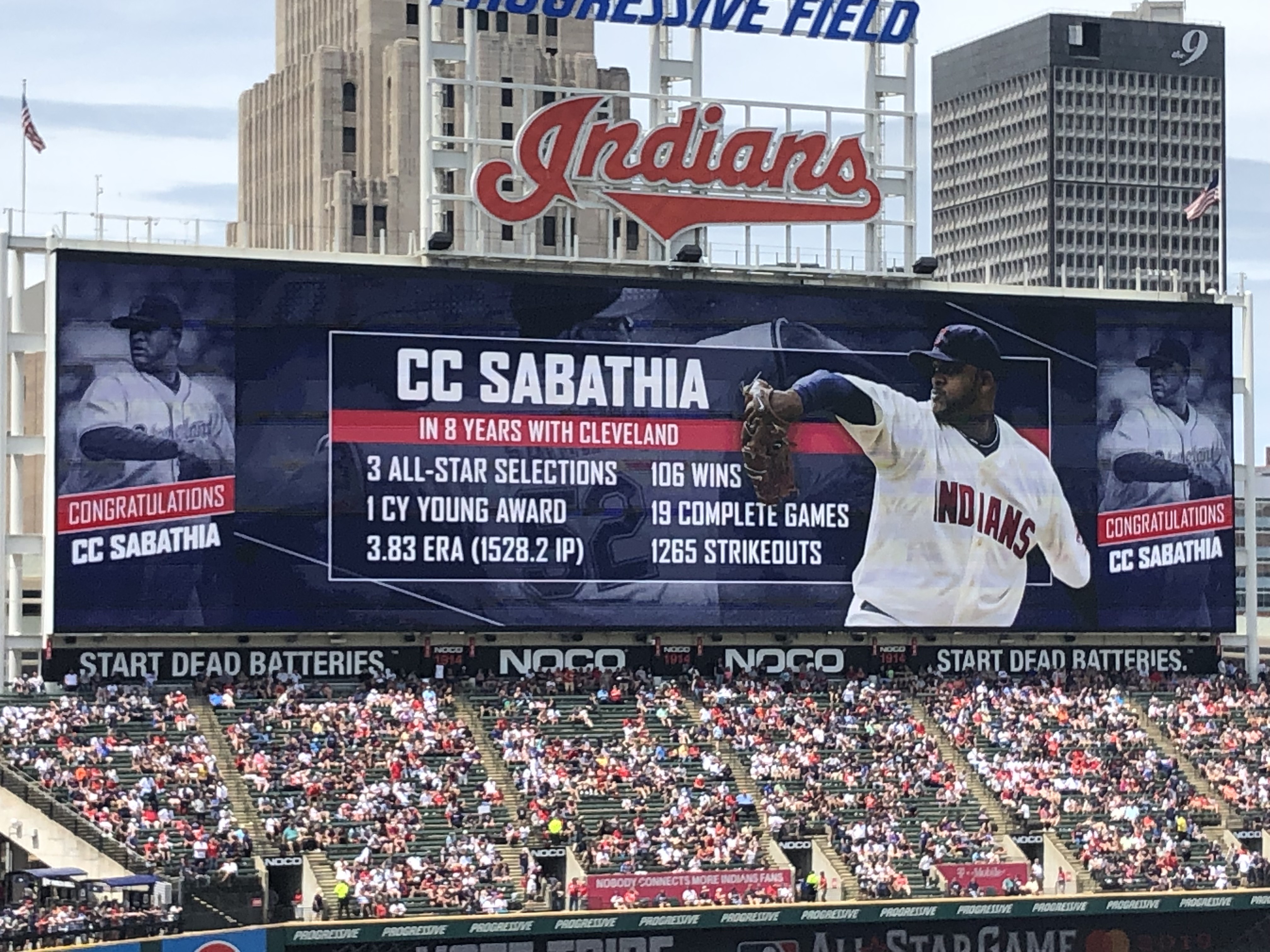 Indians Honor Former Pitcher C.C. Sabathia During Pregame of His Final ...