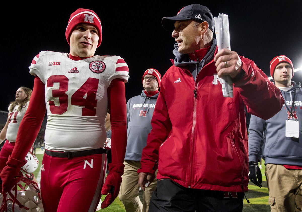 Nebraska's Brown delivers with his leg and in the tackle department