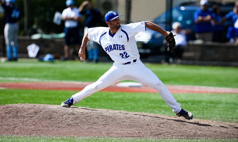 SHU baseball squeaks out win behind strong relief pitching
