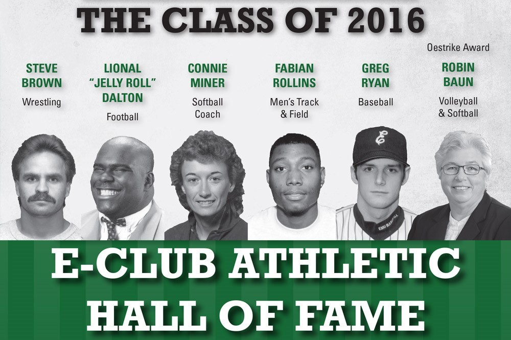E-Club to Induct Five into the EMU Athletic Hall of Fame