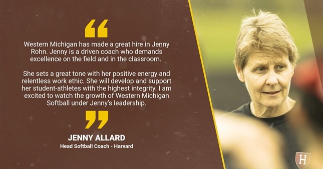 WMU Names Jenny Rohn New Head Softball Coach