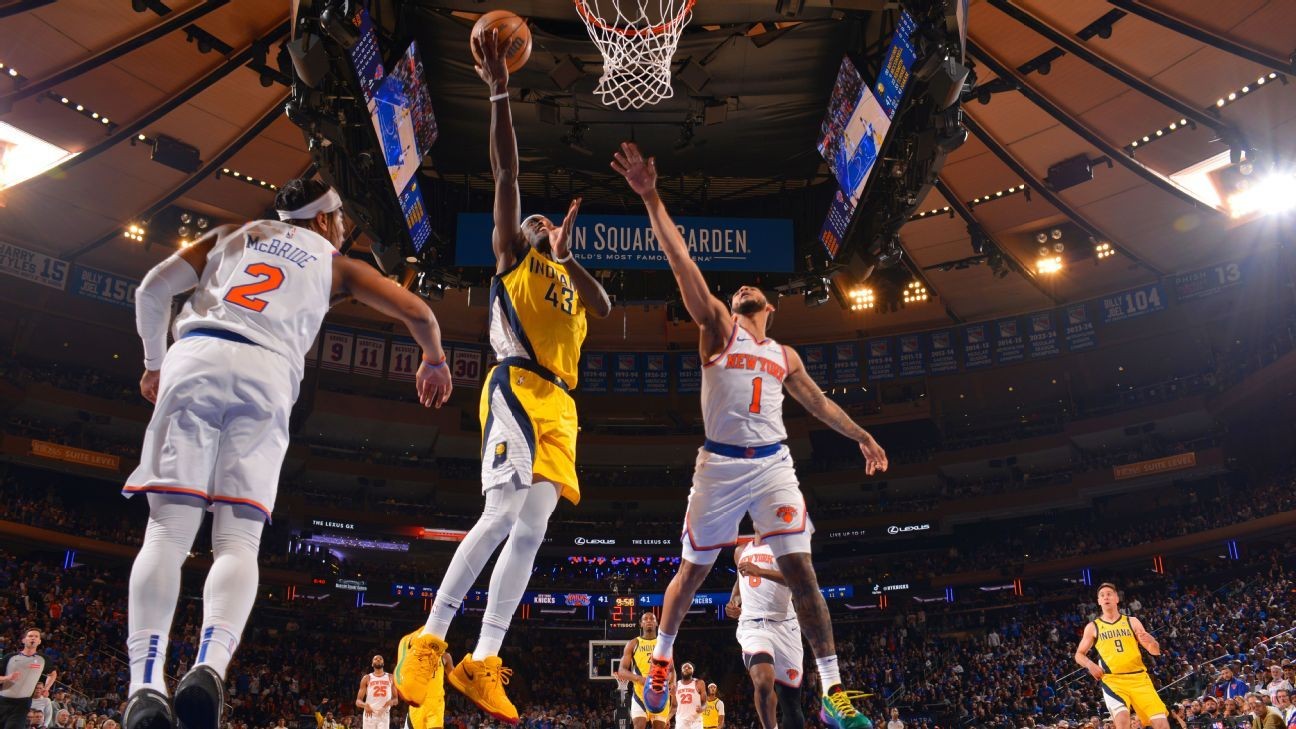 2025 NBA Playoffs: Live updates, highlights from Pacers-Knicks Game 1