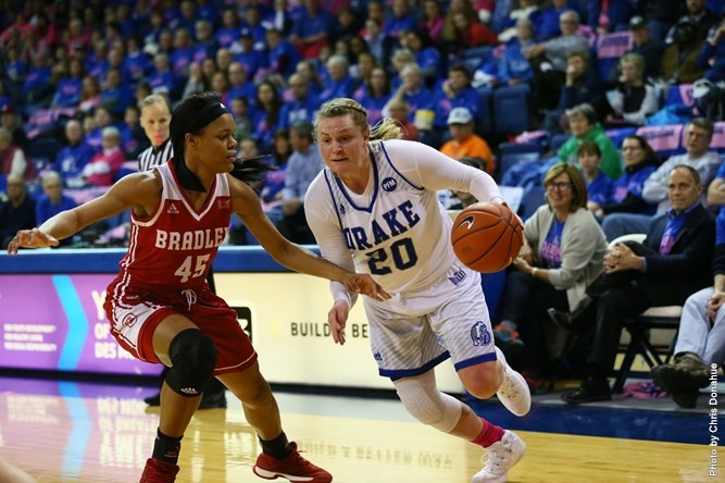 Four from Women’s Basketball Selected to MVC All-Conference Teams