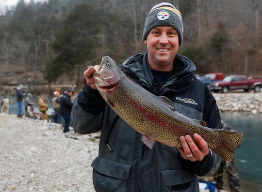 Opening-day trout angler gets his birthday wish at Roaring River