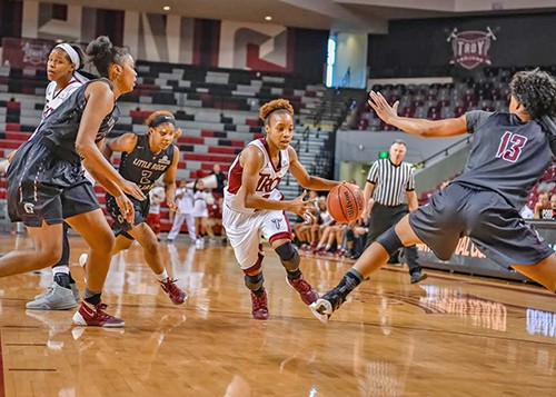 Troy basketball teams deal with highs, lows midway through season