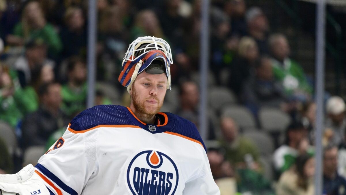 Oilers' Mikko Koskinen Starts in Goal Saturday