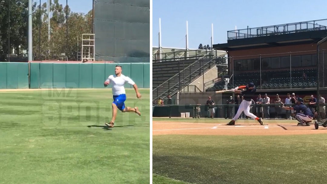 Tim Tebow -- Footage From MLB Workout ... Crushes Monster Home Run ...