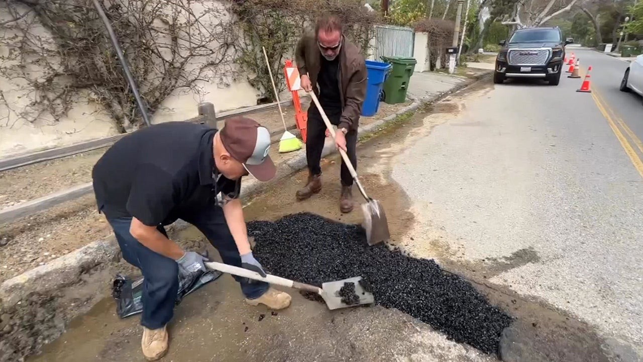 Arnold Schwarzenegger Pothole Was Service Trench, But Work Was Long Done