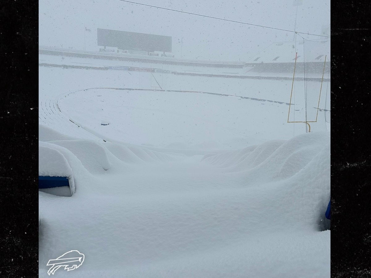 Bills' Highmark Stadium Blanketed In Several Feet Of Snow ... As Storm ...
