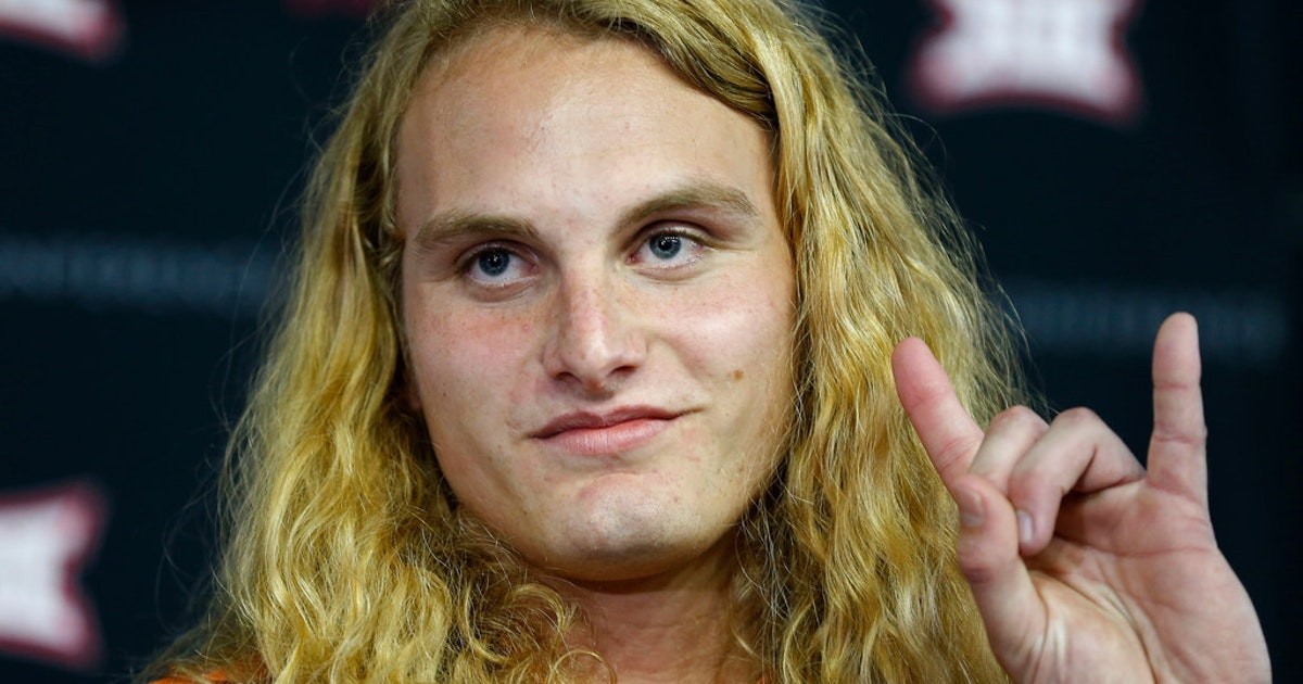 Will Texas win a Big 12 title so LB Breckyn Hager can finally cut his hair?