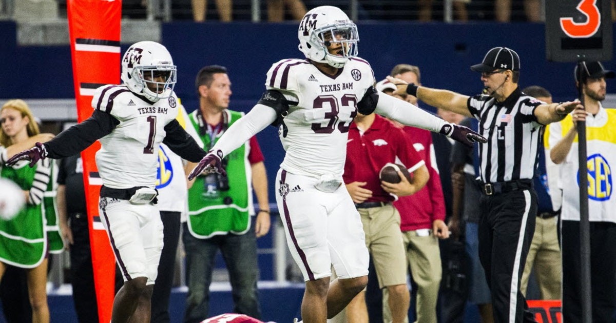 Former Texas A&M linebacker Shaan Washington delivers massive hit ...