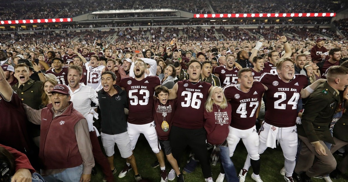 Texas A&M fined $50K for fans rushing the field following 7OT win over LSU