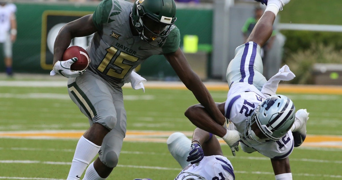 WATCH: Baylor receiver Denzel Mims makes incredible touchdown catch off ...