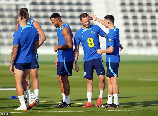 Good to be back? James Maddison hugs Callum Wilson and Phil Foden as he ...