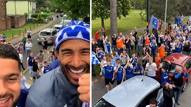 Back in the big time! Ipswich celebrate stunning Premier League ...