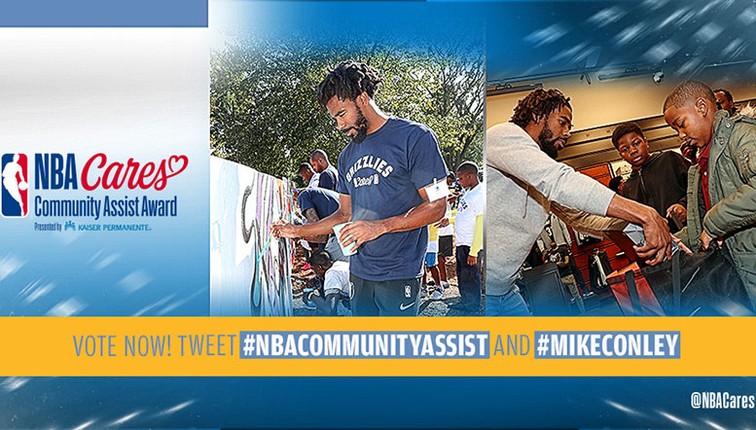 Mike Conley named as finalist for the 2017-18 Season-Long NBA Cares ...