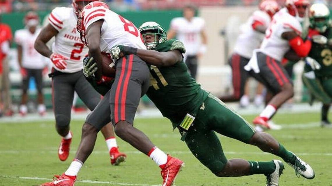 Greg Reaves journey from walk-on to starting DE at USF | Bradenton Herald