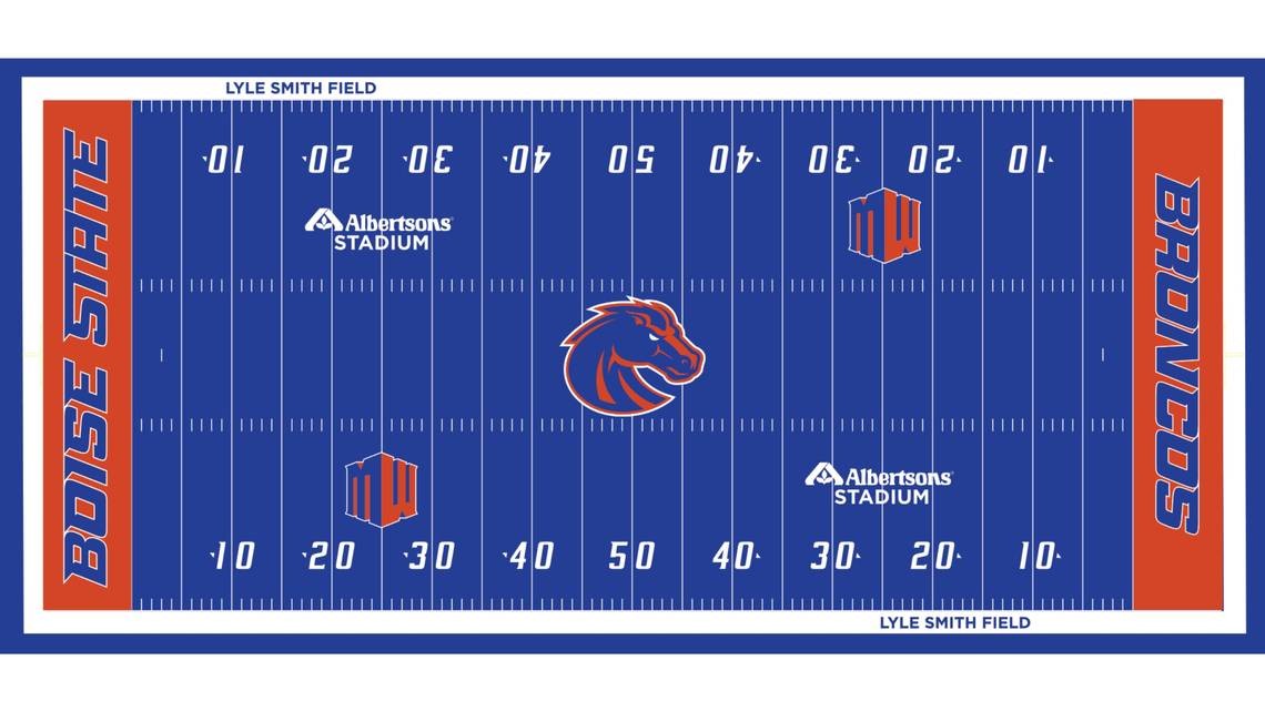 Boise State’s blue turf is getting a new look. Here’s the design — and ...