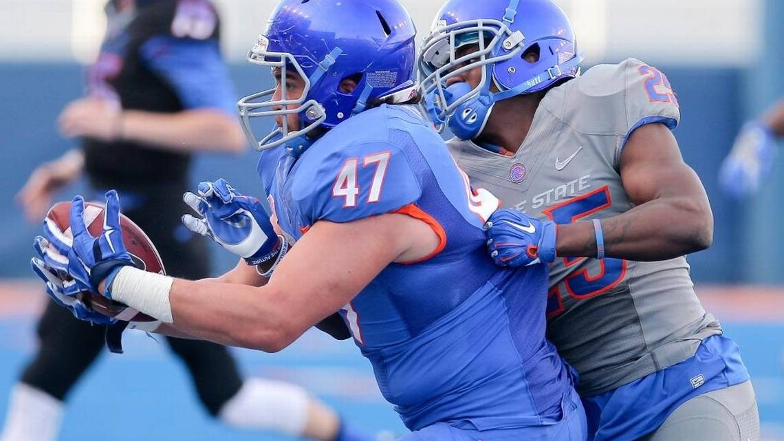 Though he’s never had a catch in a game, Boise State junior tight end ...