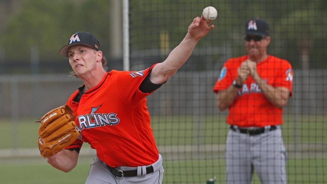 From a mullet to his pitching mechanics, this Marlins pitcher is ...