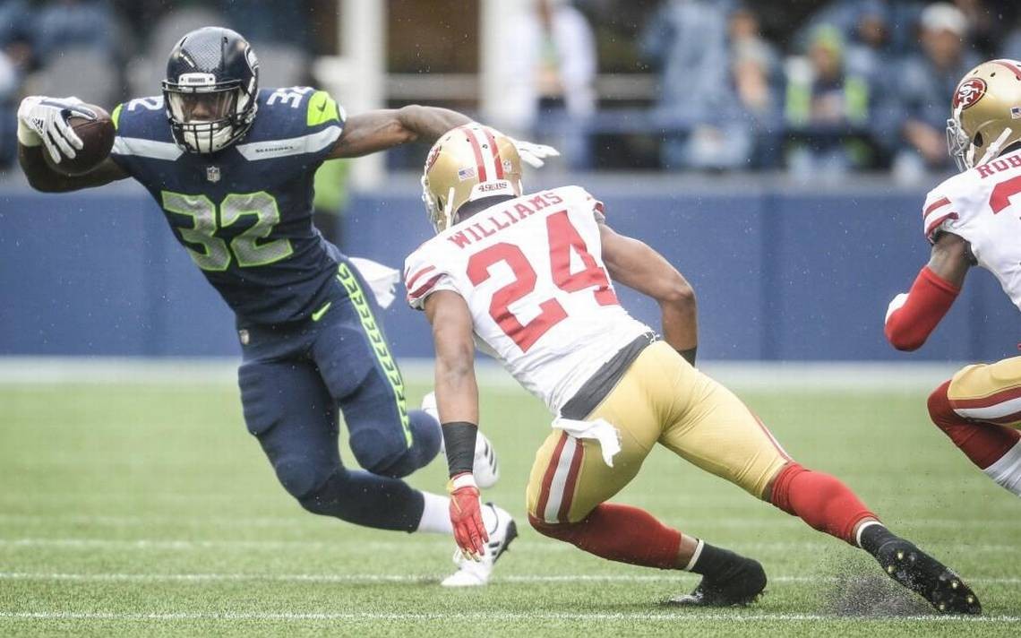 See how they run: Rawls, Lacy watch Russell Wilson, Chris Carson rush ...