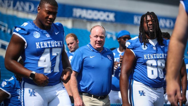 Kentucky football coach Mark Stoops on Liam Coen's return, QB situation