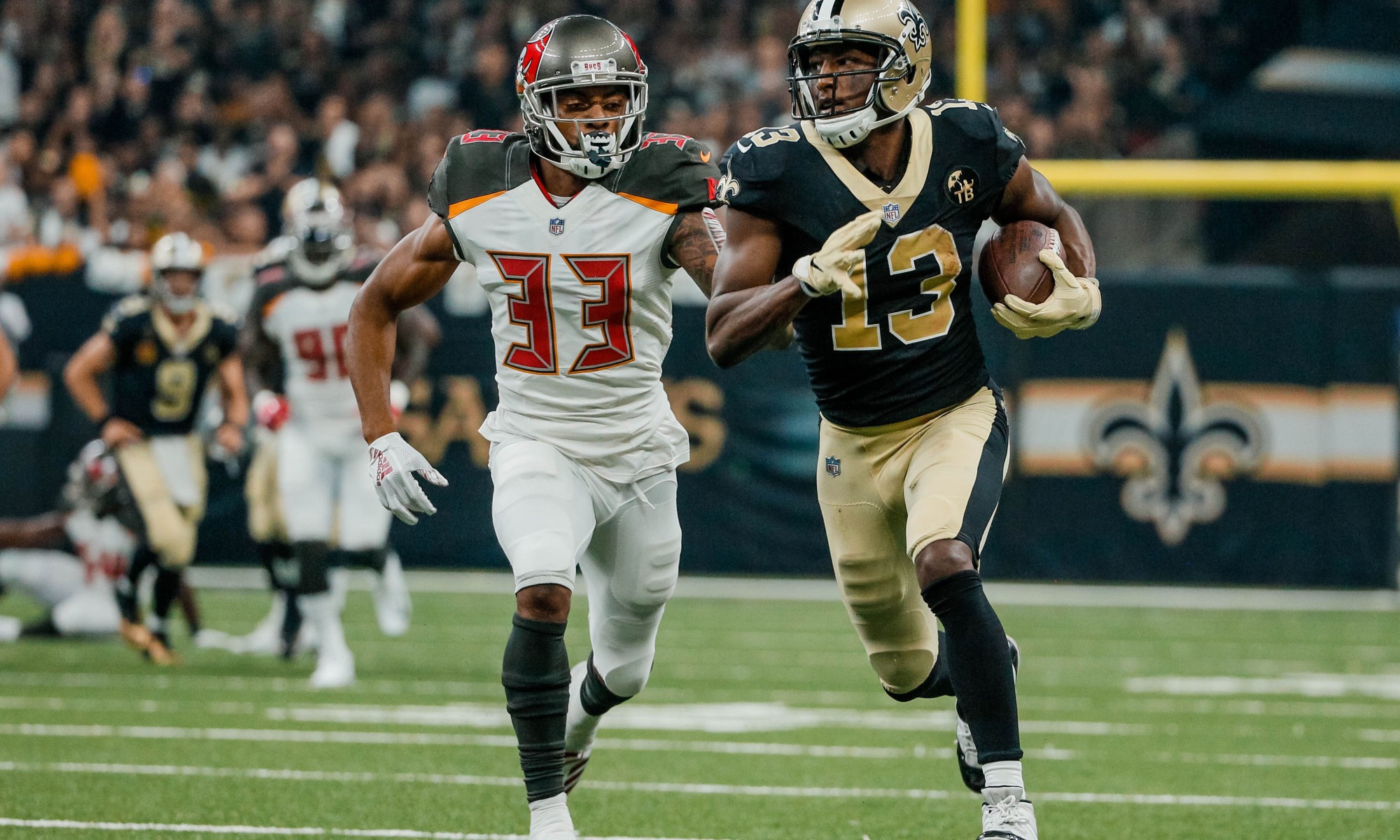 Michael Thomas starts strong in pursuit of NFL receptions crown
