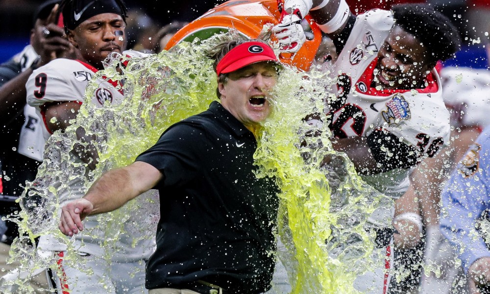 Watch: Georgia football dances in locker room after Baylor win