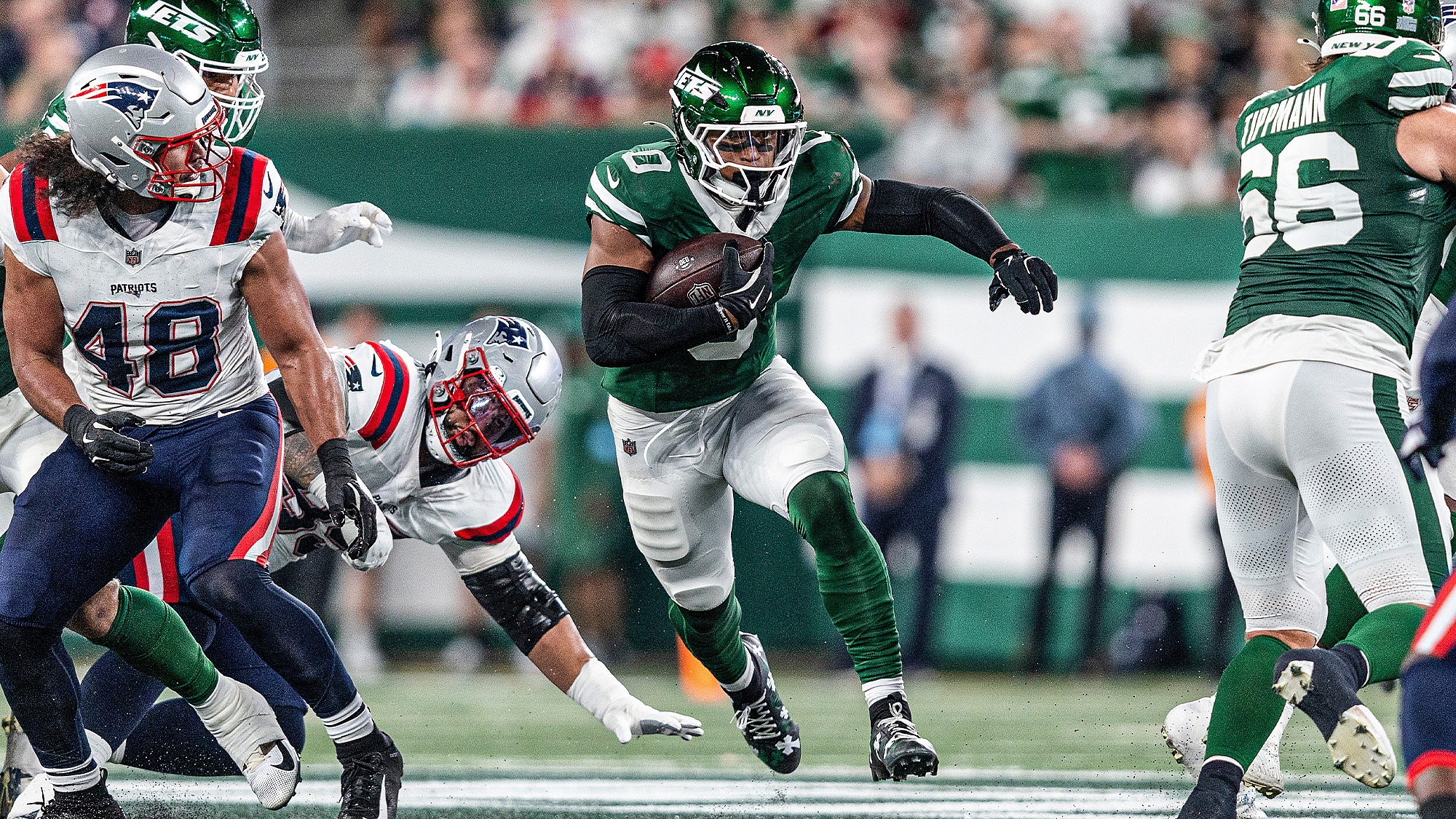 NY Jets’ Braelon Allen rips NFL Scouting Combine