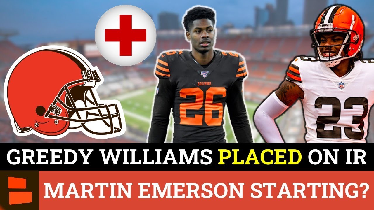 BREAKING: Browns Place CB Greedy Williams On IR, Rookie Martin Emerson ...