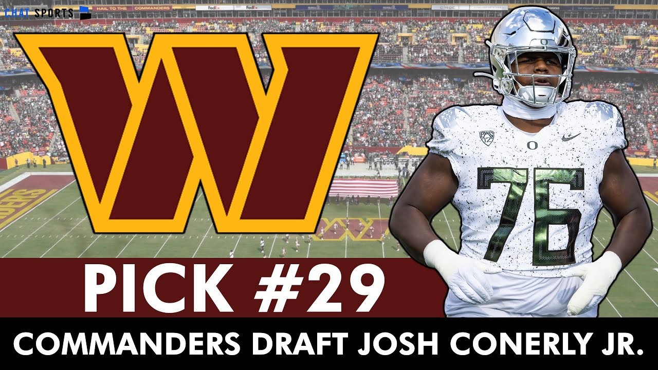 Josh Conerly Jr. Selected By Commanders With Pick #29 In 1st Round of ...